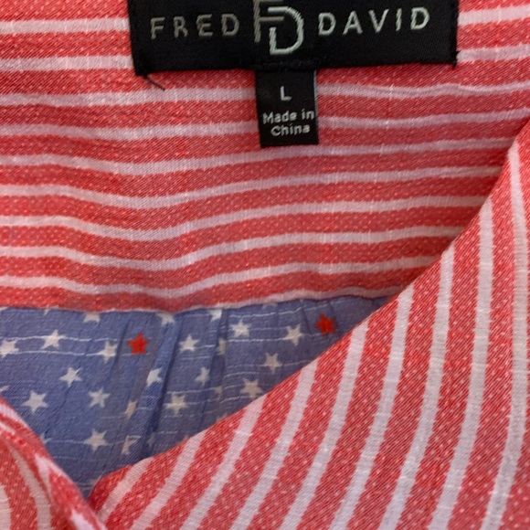 Fred David | Other | Fred David Tops Women Shirt Color Rwb | Poshmark